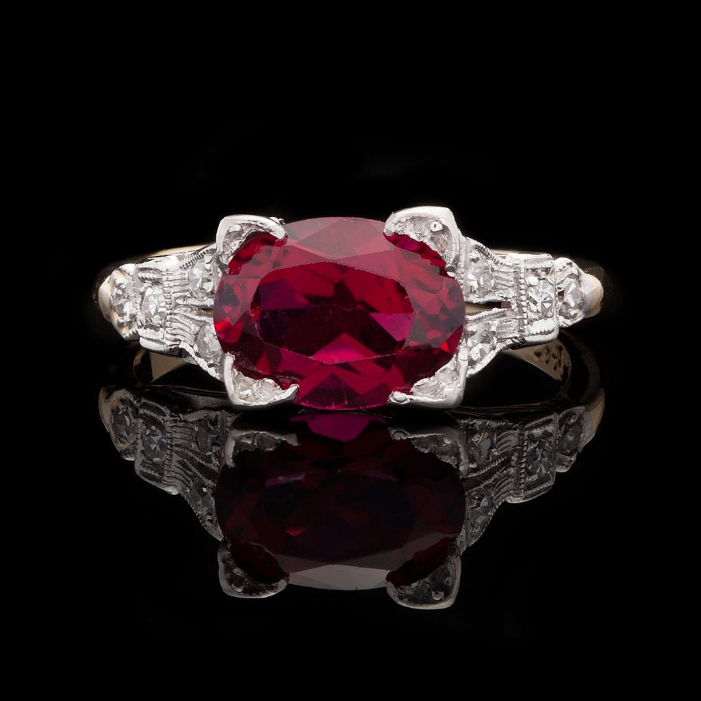 1.77ct Pink Tourmaline & Diamond Ring - 66mint Fine Estate Jewelry