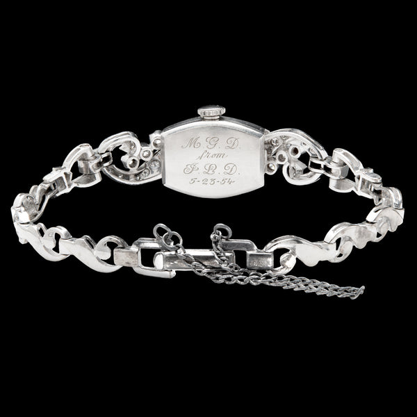 Perraux Vintage Ladies Diamond Watch, circa 1950s - 66mint Fine Estate ...