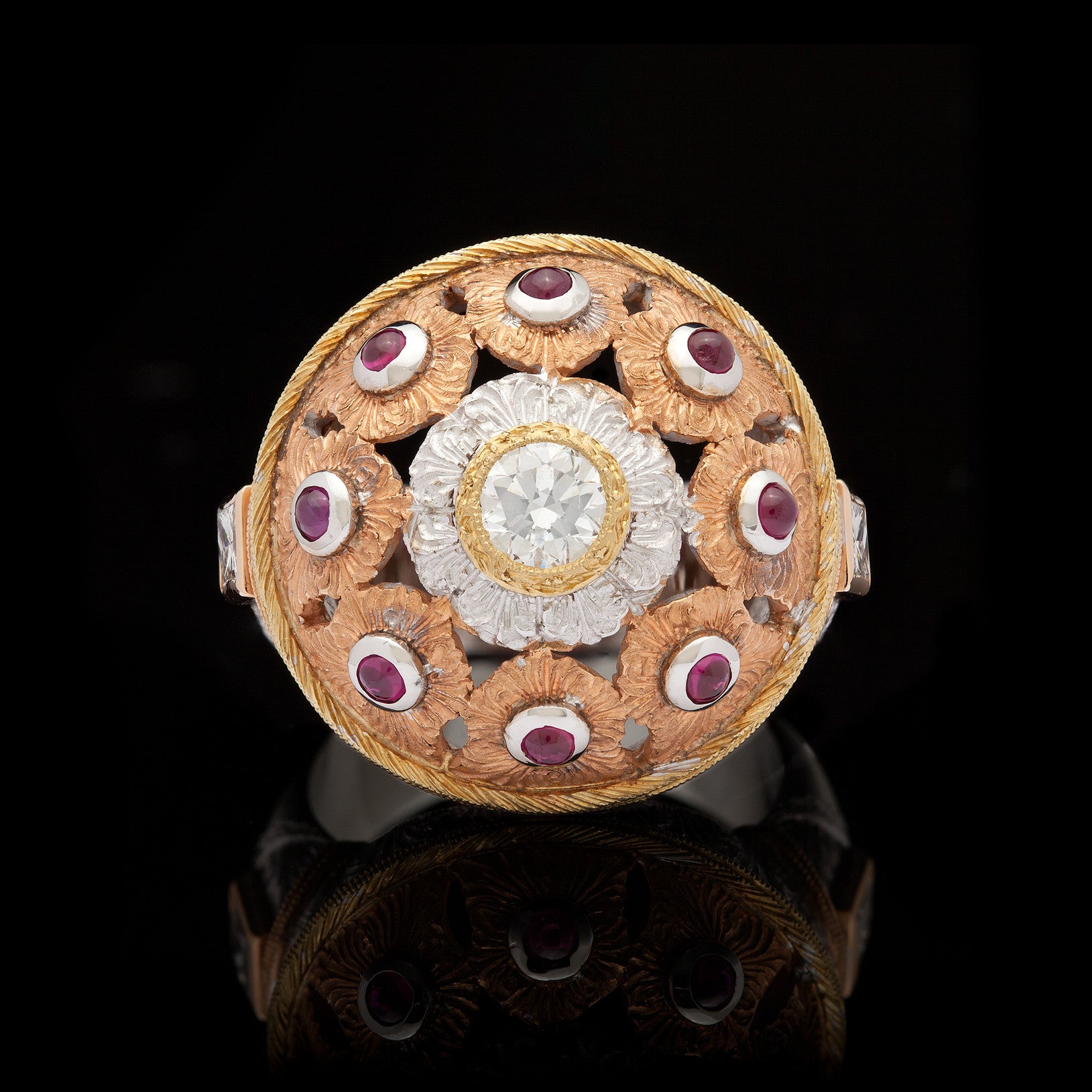 Cazzaniga Ruby & Diamond Ring - 66mint Fine Estate Jewelry