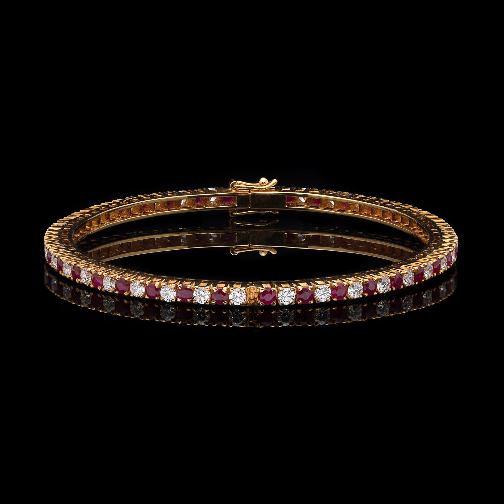 Gold Bracelets With Ruby