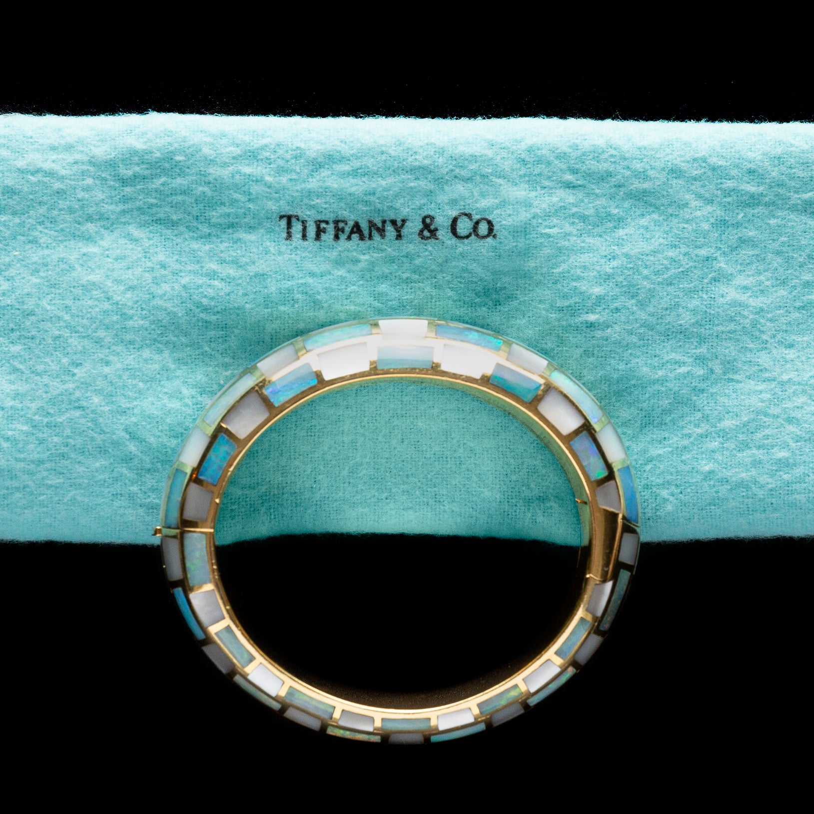 Rare Checkerboard Bangle by Angela Cummings for Tiffany & Co Rare Checkerboard Bangle by Angela Cummings for Tiffany & Co